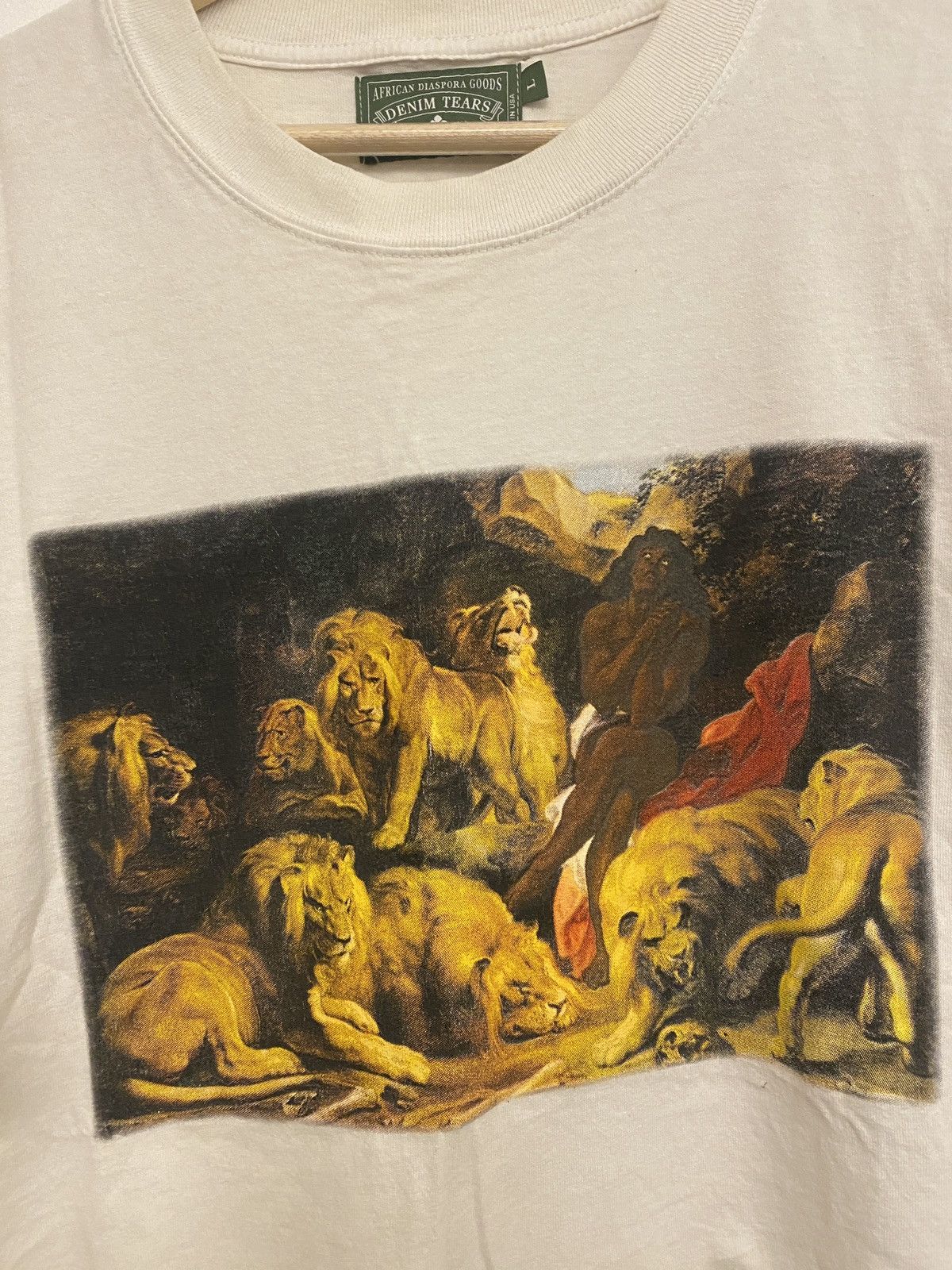 DENIM TEARS Denim Tears Lions Den T Shirt | Grailed