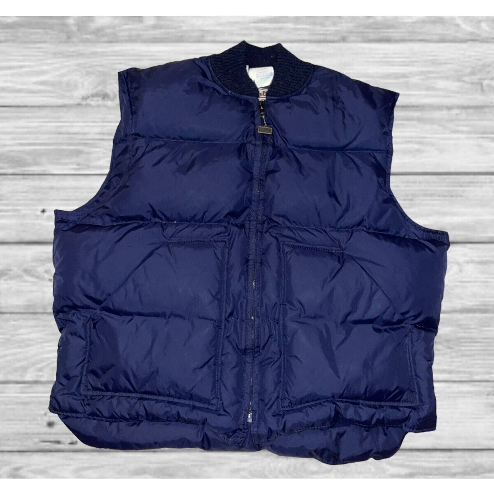 Walls Vintage Walls Vest Mens Large Blue Blizzard Pruf Puffer Down ...