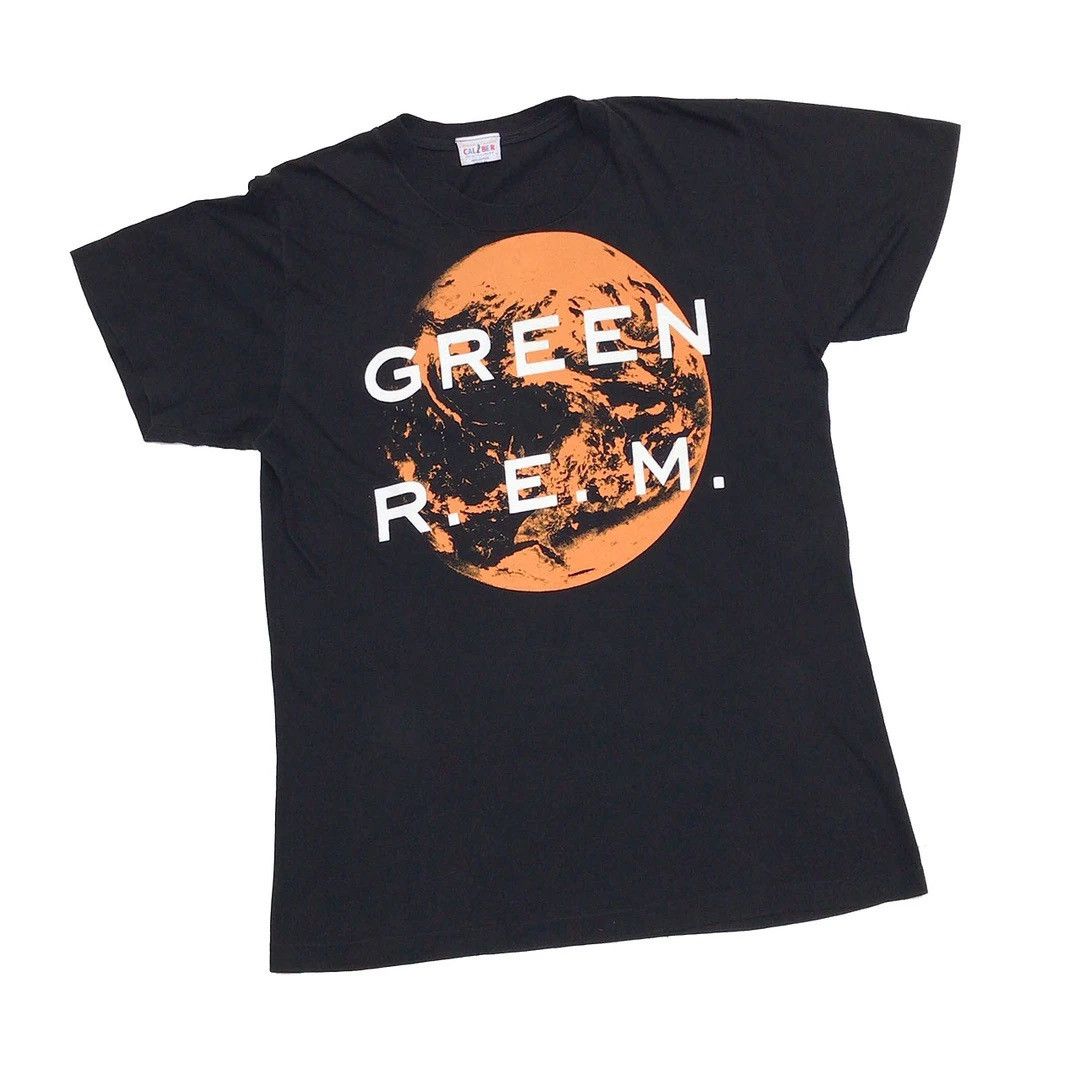 Vintage R.E.M. REM 88 80s Green Vintage OG Band T-Shirt Tour | Grailed