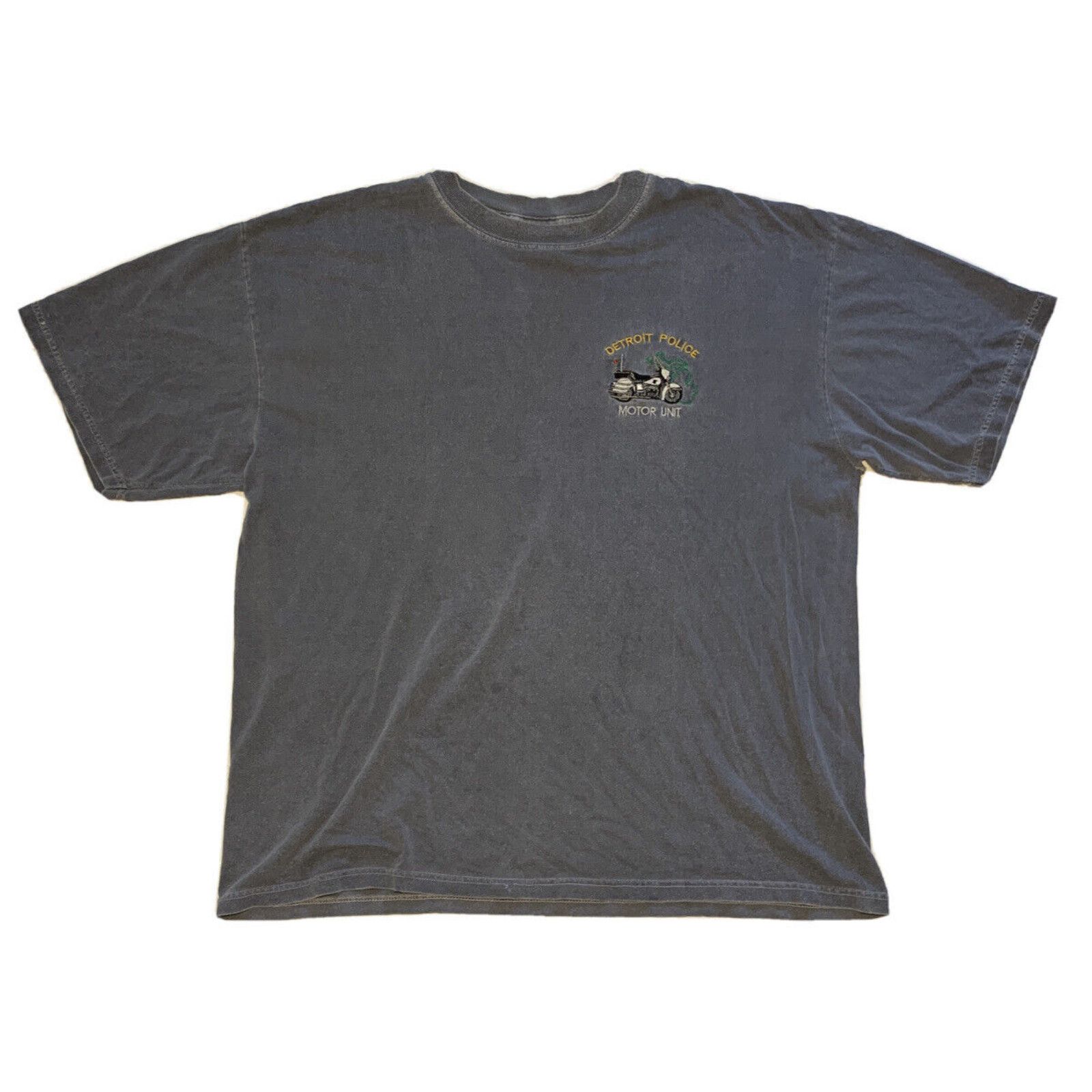 Vintage Vtg Detroit Police Motorcycle Unit Embroidered XL Avanti Basic ...