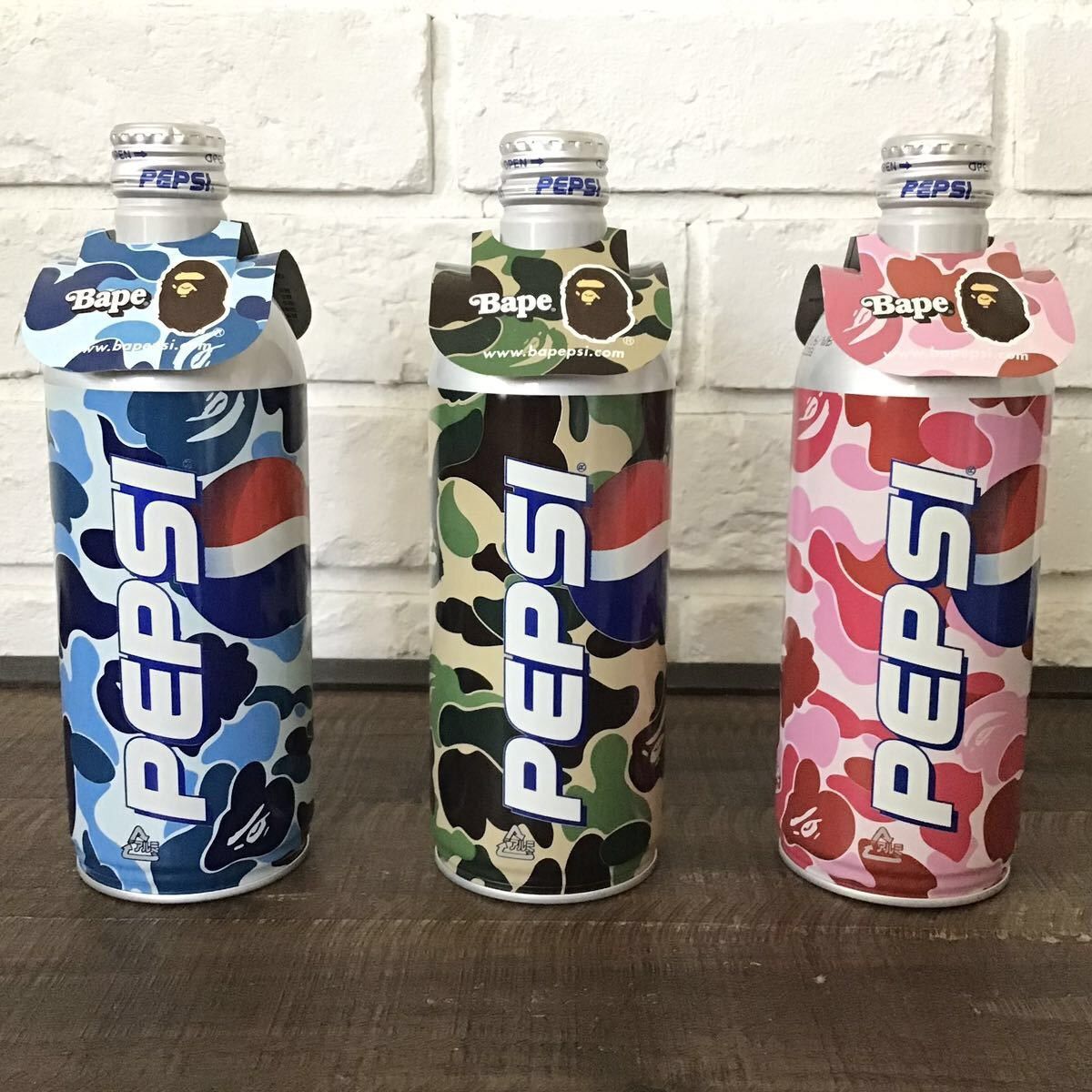 Bape × Nigo × Pepsi 2001 BAPE × pepsi ABC Camo Aluminum Bottle Can 3 ...