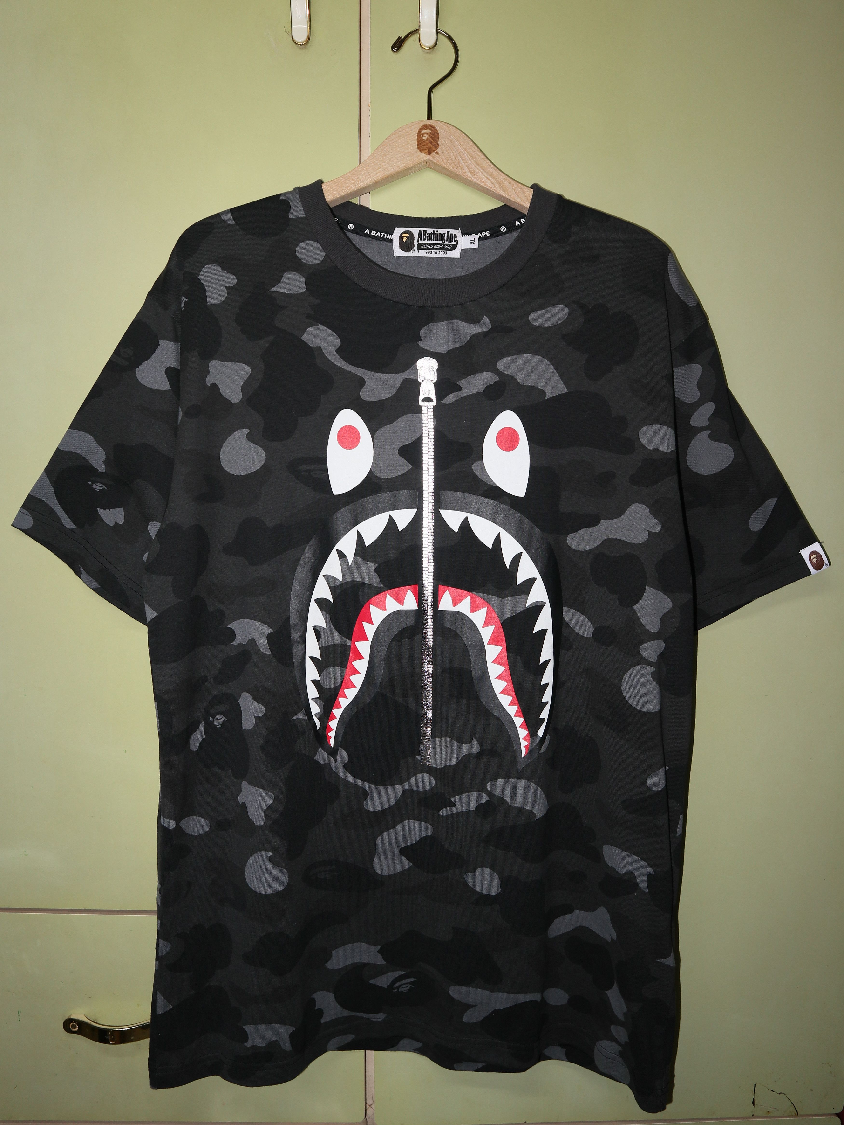 Bape A Bathin Ape Shark 1st Camo Tee | Grailed
