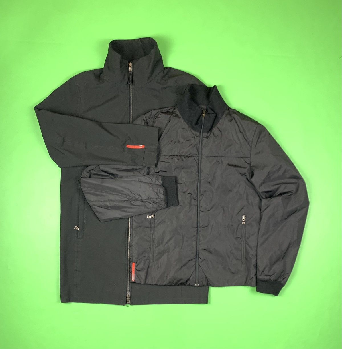 Goretex × Prada 2 in 1 Prada Red Tab Gore-Tex Coat / Insulated Bomber ...