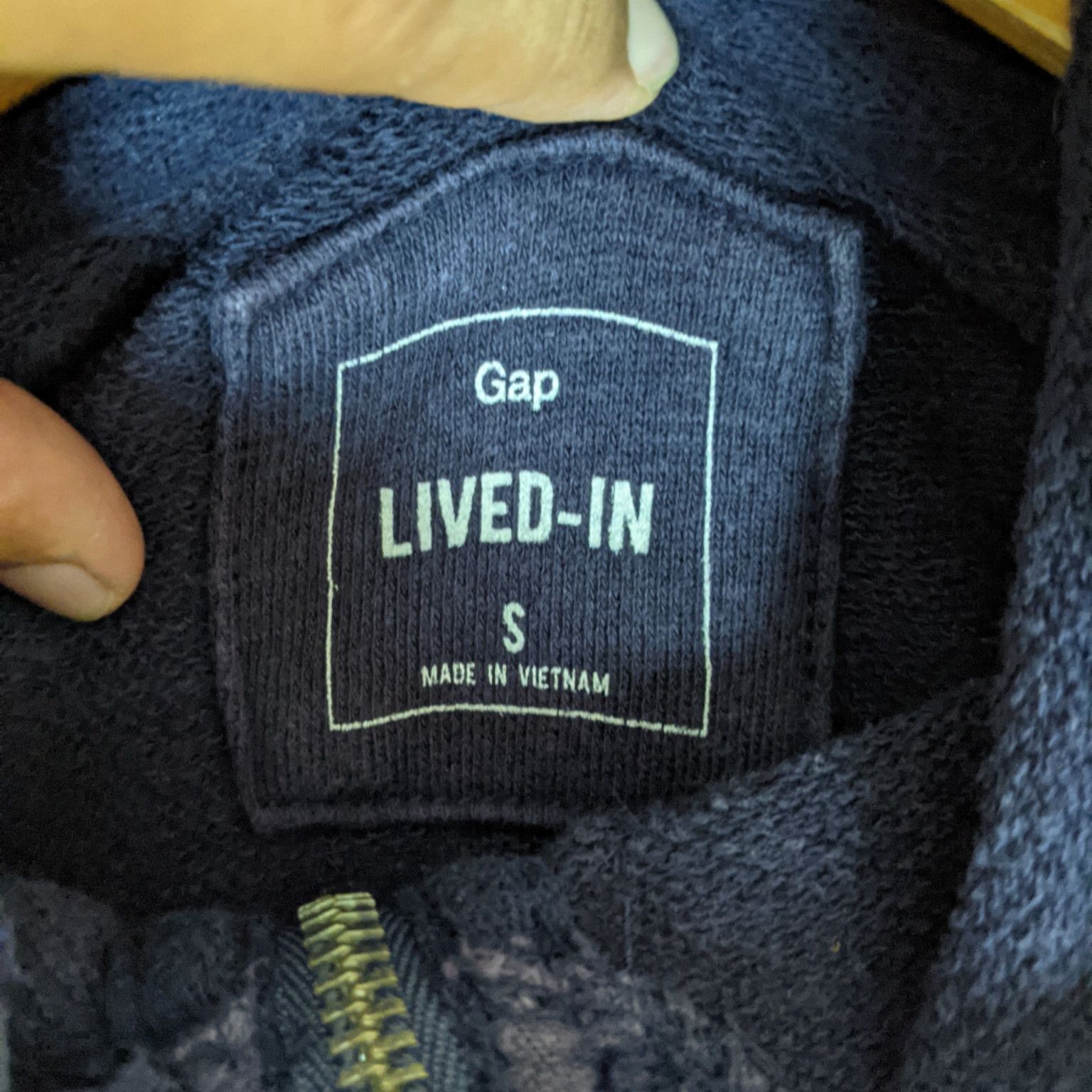 Gap GAP Lived-In Plain Zipper Hoodie | Grailed