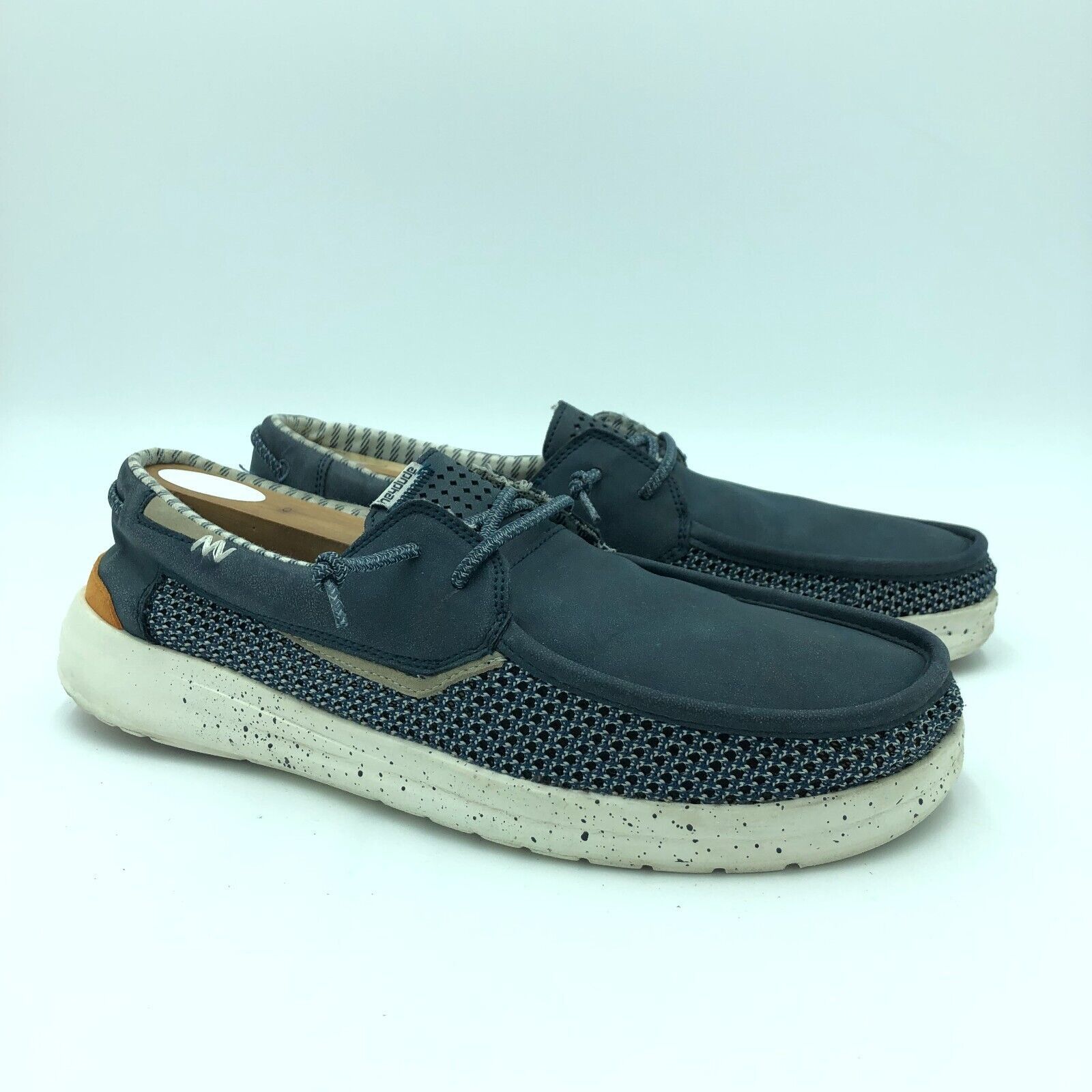 Vintage Hey Dude Welsh Mens 11 Blue Slip On Loafer Boat Shoes | Grailed