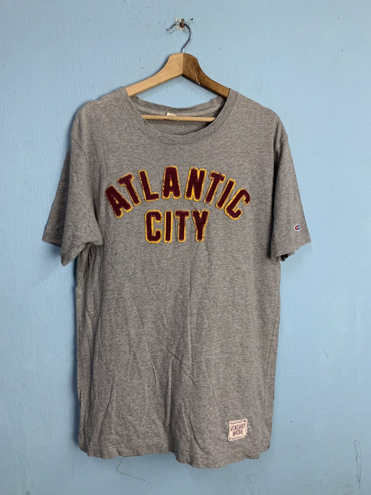 Vintage Champion Atlantic City SpellOut 99 Number Logo | Grailed