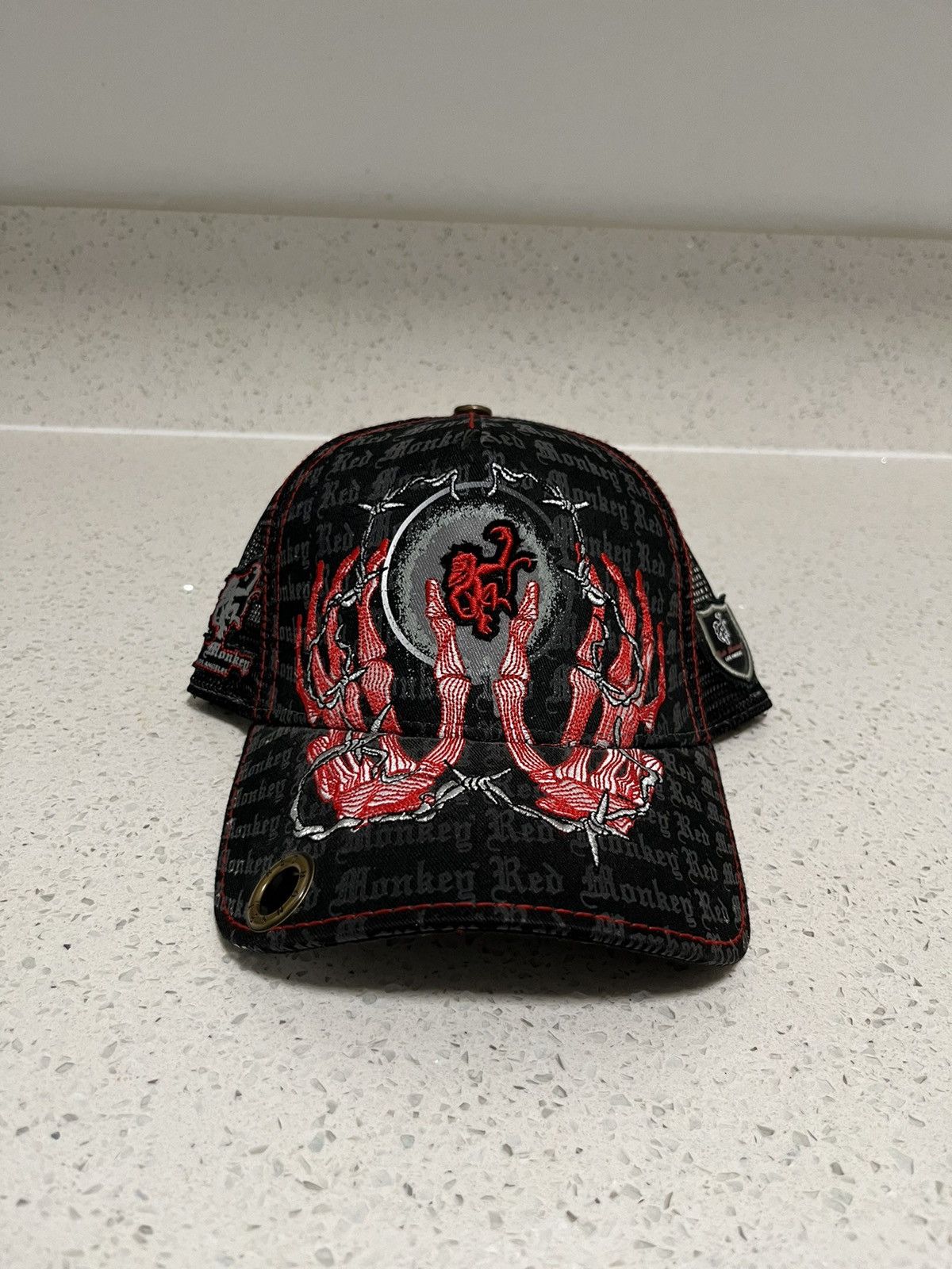 RMC Jeans × Red Monkey × Streetwear Red Monkey Los Angeles Trucker Hat ...