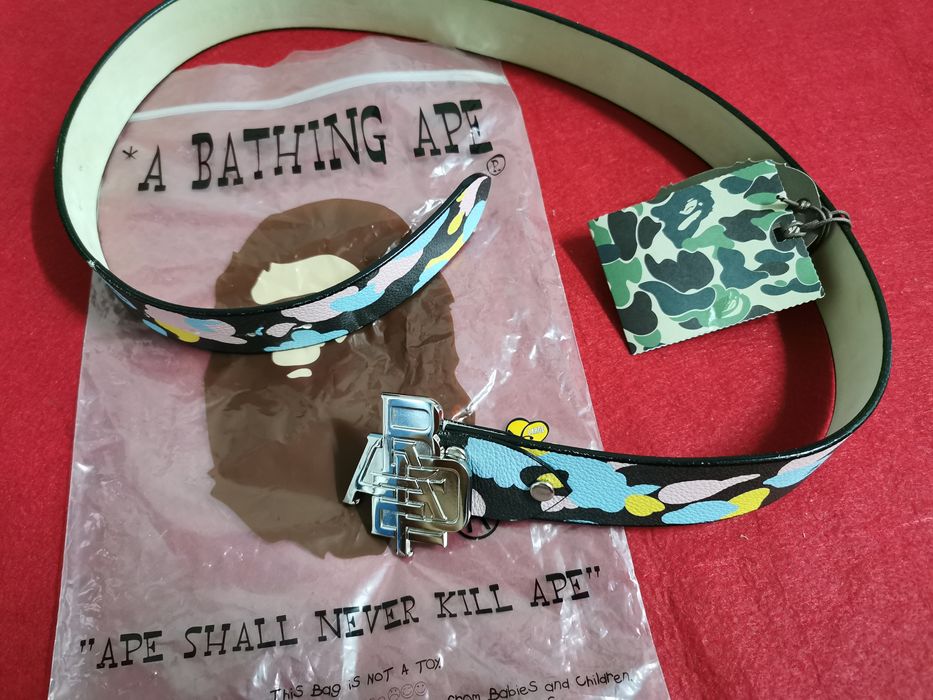 Bape Rare A bathing Ape Bape Cotton Candy Belt | Grailed