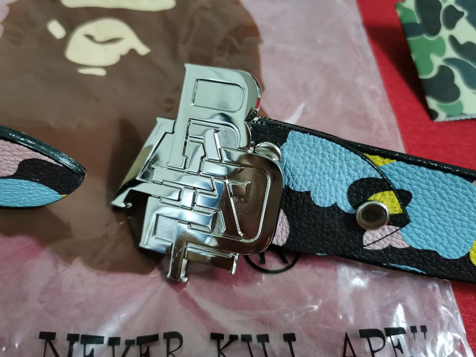 Bape Rare A bathing Ape Bape Cotton Candy Belt | Grailed