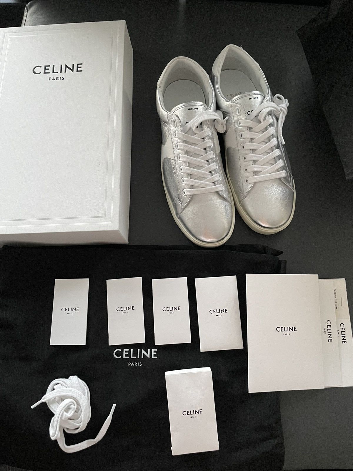 Celine × Hedi Slimane Rare Limited Edition HEDI Runway Triomphe Leather ...