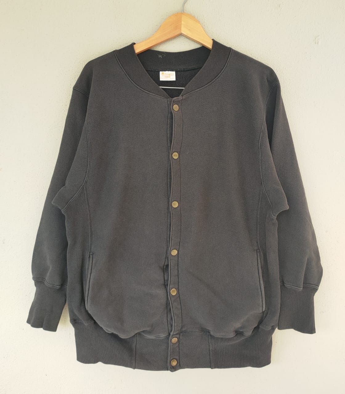 Champion × Streetwear 70s Vintage Champion Button Faded Sweatshirt ...