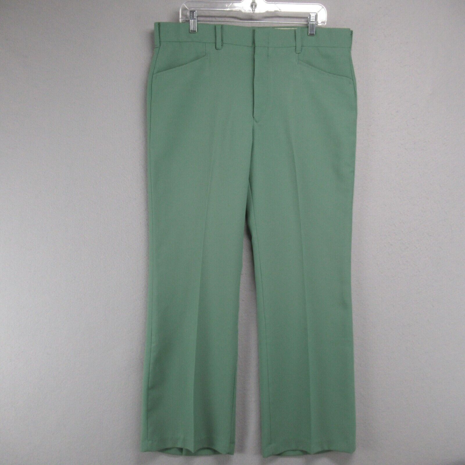 Sears Vtg Sears Pants Mens 36 Green Perma Prest 70s 80s Kings Road No ...