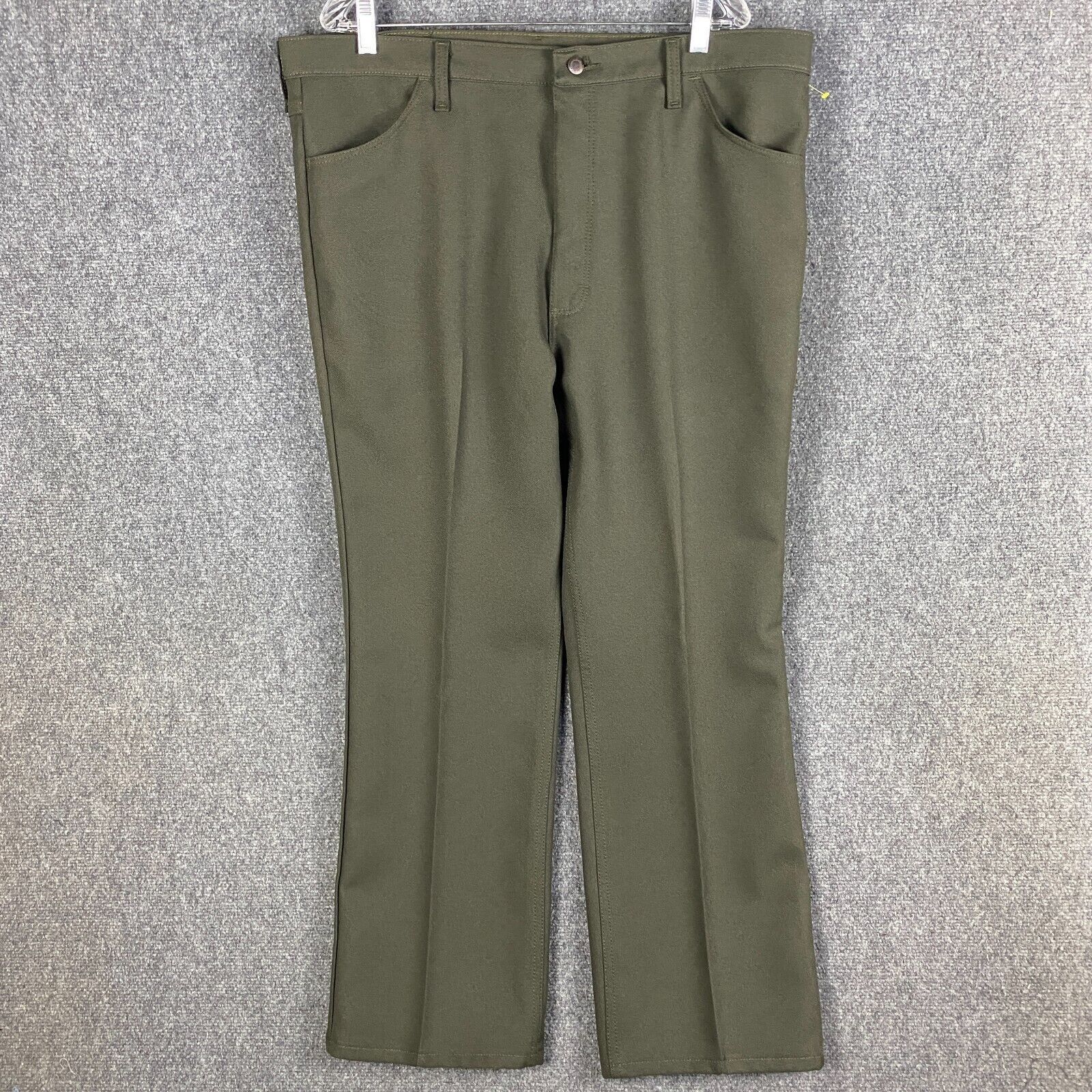 Wrangler Wrangler Rancher Pants Men's 42x30 Green 100% Polyester Adults ...