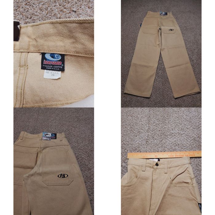 Vintage Vintage Interstate Jeans 28 Mens Brown Denim Baggy Wide Leg USA ...