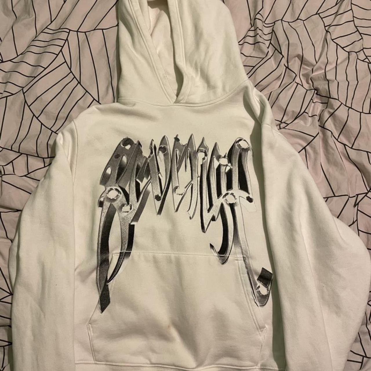 Revenge Revenge bullet hoodie white | Grailed