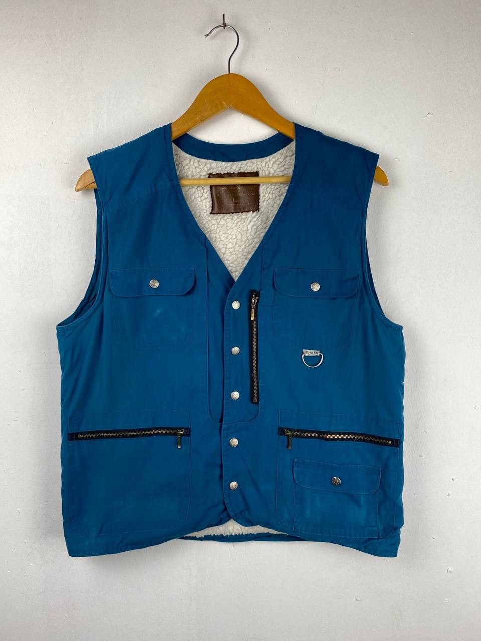 Japanese Brand vintage japanese brands multipocket vest sherpa lining ...