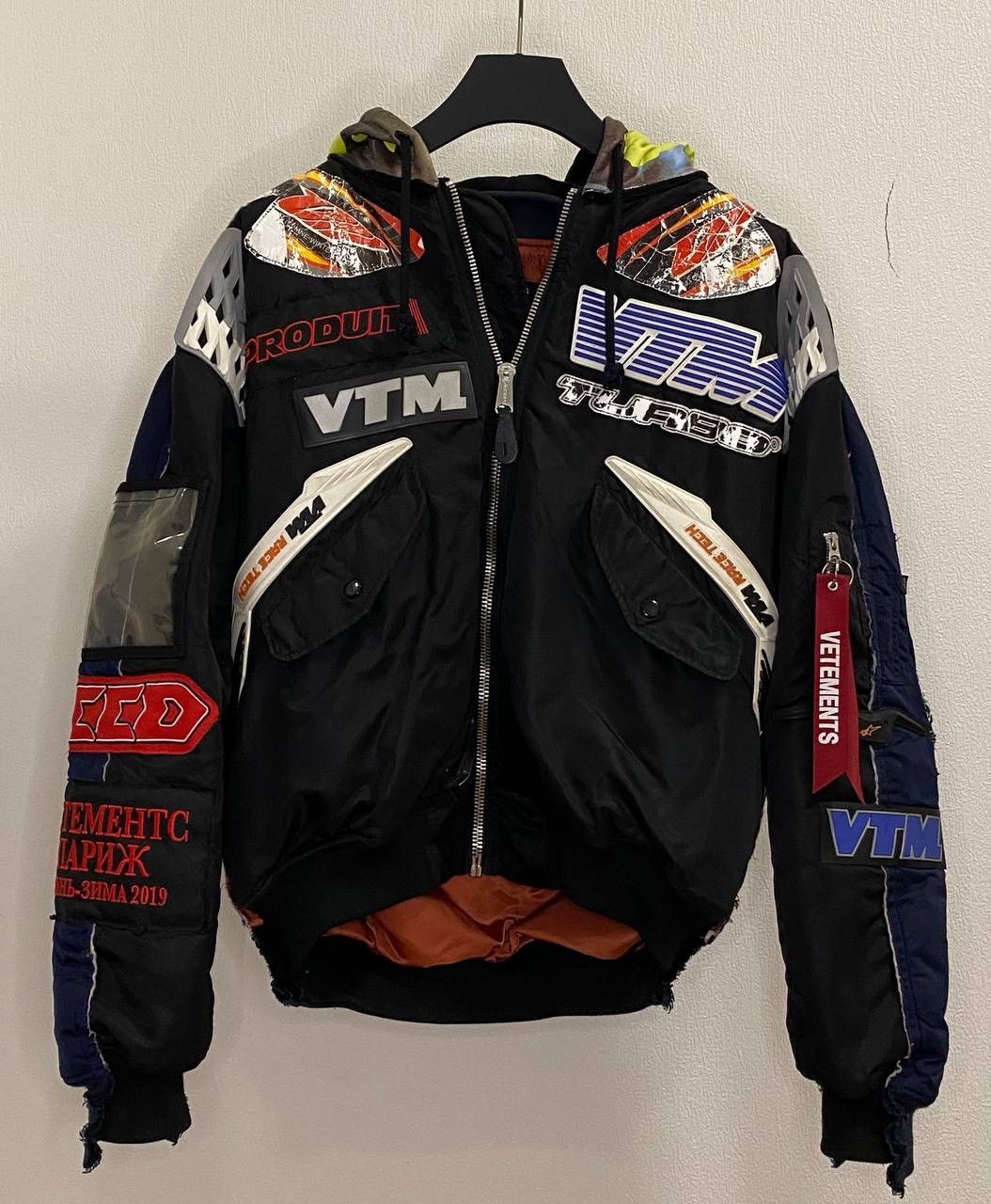 Vetements [SOLD] vetements racing bomber oversize | Grailed