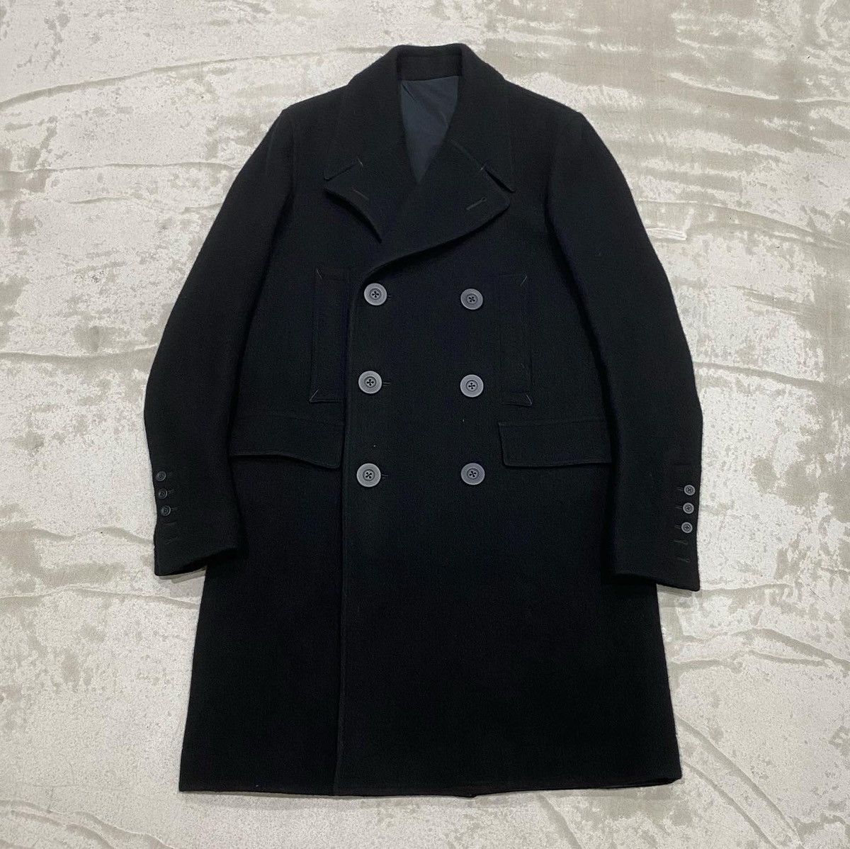 Rick Owens Rick Owens FW15 Sphinx Double Breasted Coat | Grailed