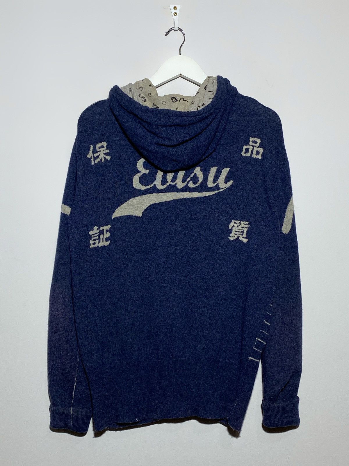 Evisu × Japanese Brand × Vintage Evisu vintage wool zip hoodie | Grailed