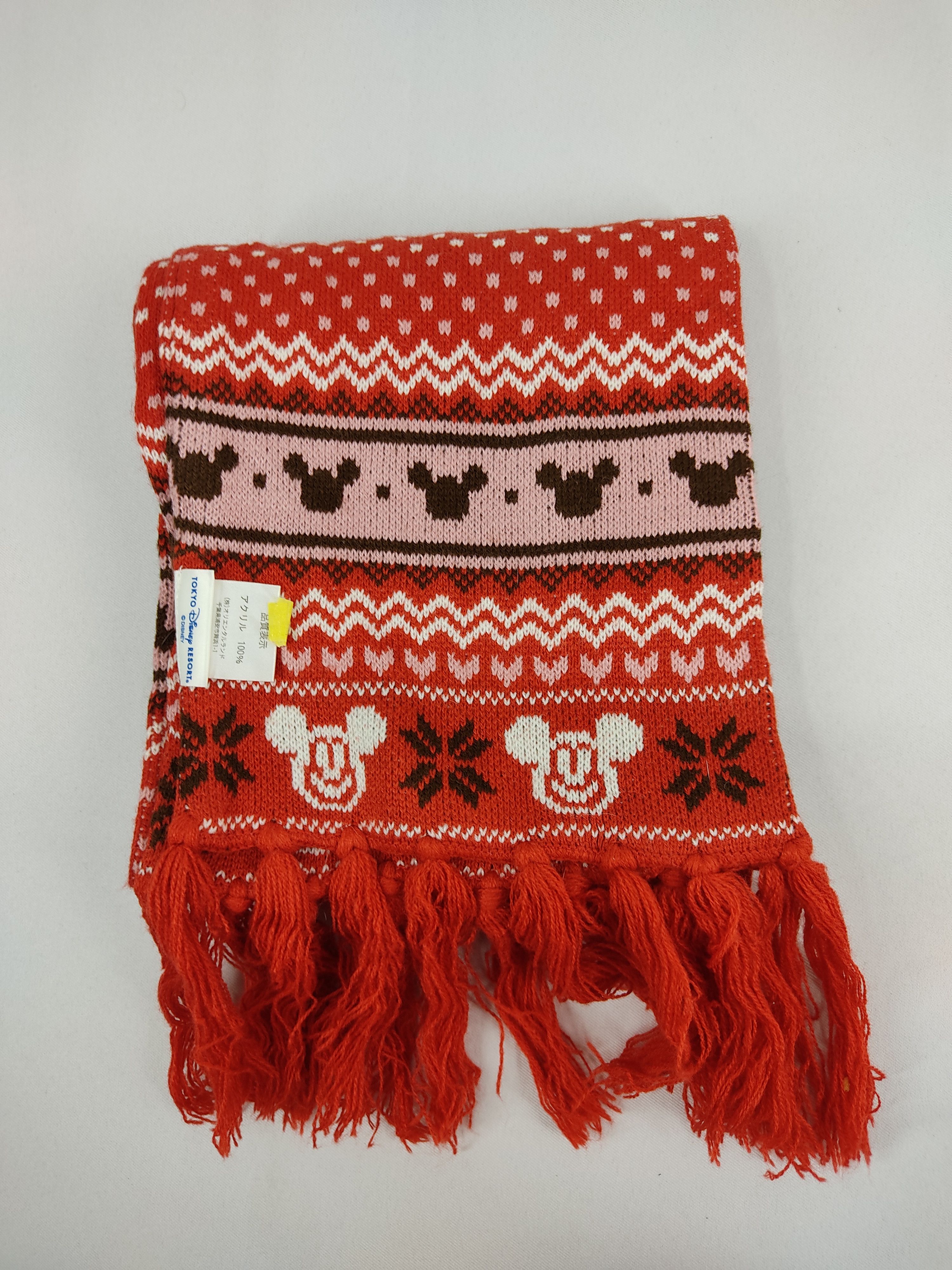 Mickey Mouse Mickey Mouse Disney Muffler Scarf Many Logo Ethic Stripes ...