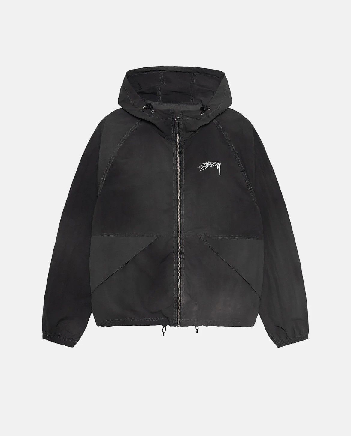 Stussy Stüssy Wave Dye Beach Shell Jacket Black S | Grailed