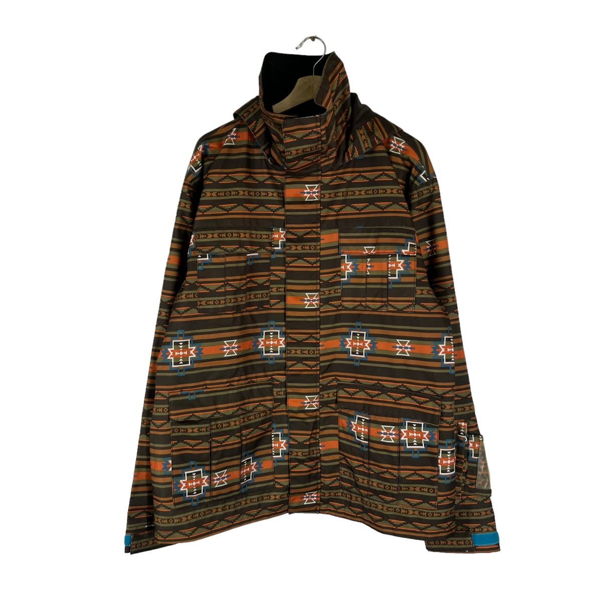 Japanese Brand VINTAGE AZTEC NAVAJO DESIGN SKI SURVIVAL JACKET SECRET ...
