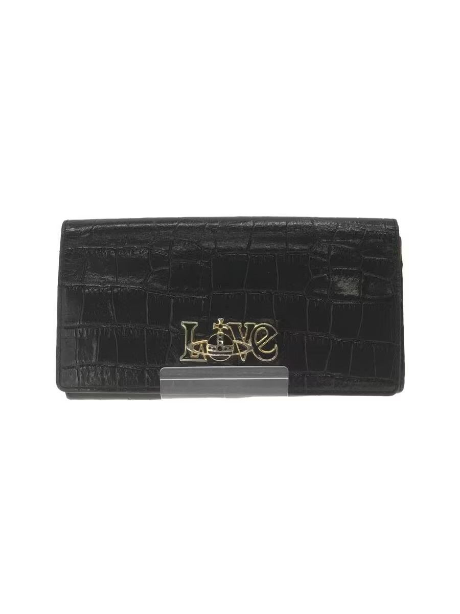 Vivienne Westwood "LOVE" Orb Crocodile Embossed Leather Wallet | Grailed
