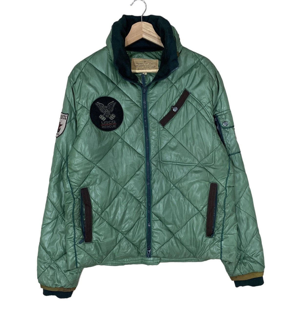 Avirex × Usaf × Vintage 🌟AVIREX USCG AF-75 FLIGHT GARMENT PUFFER JACKET ...
