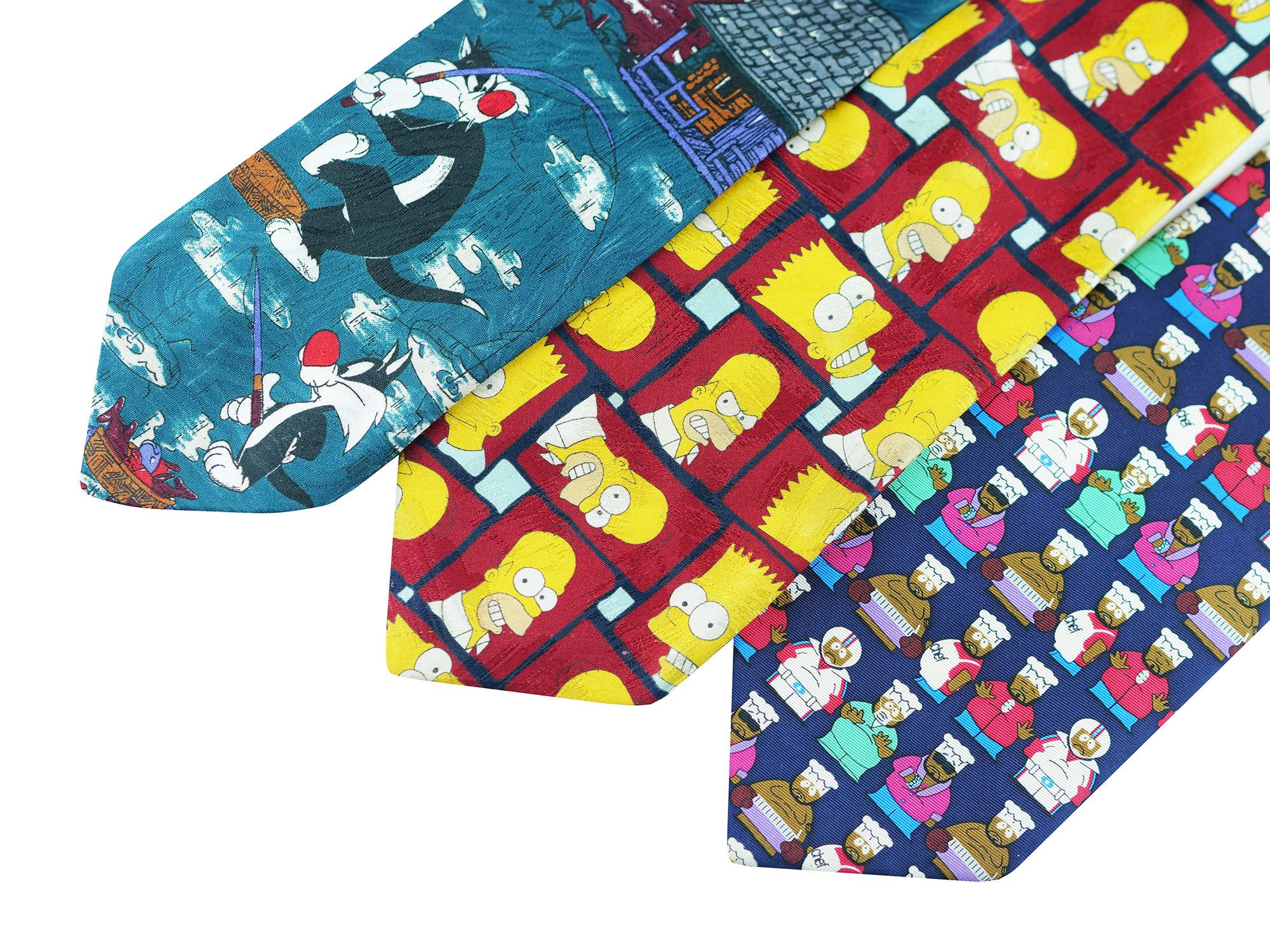 Vintage The Simpsons, Looney Tunes, South Park vintage 3 ties | Grailed