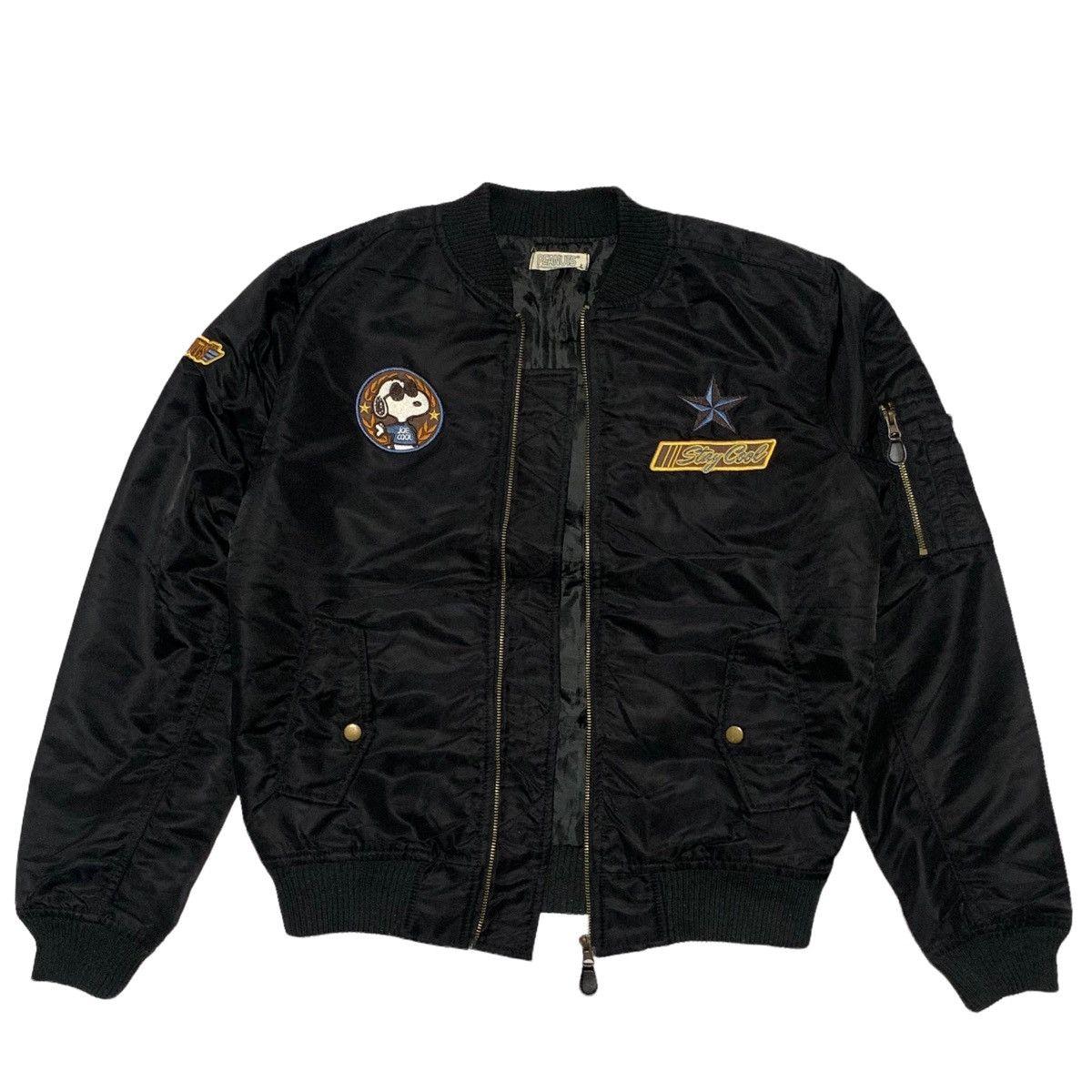 Peanuts × Vintage Vintage Peanuts Snoopy Joe Cool Bomber Jacket | Grailed