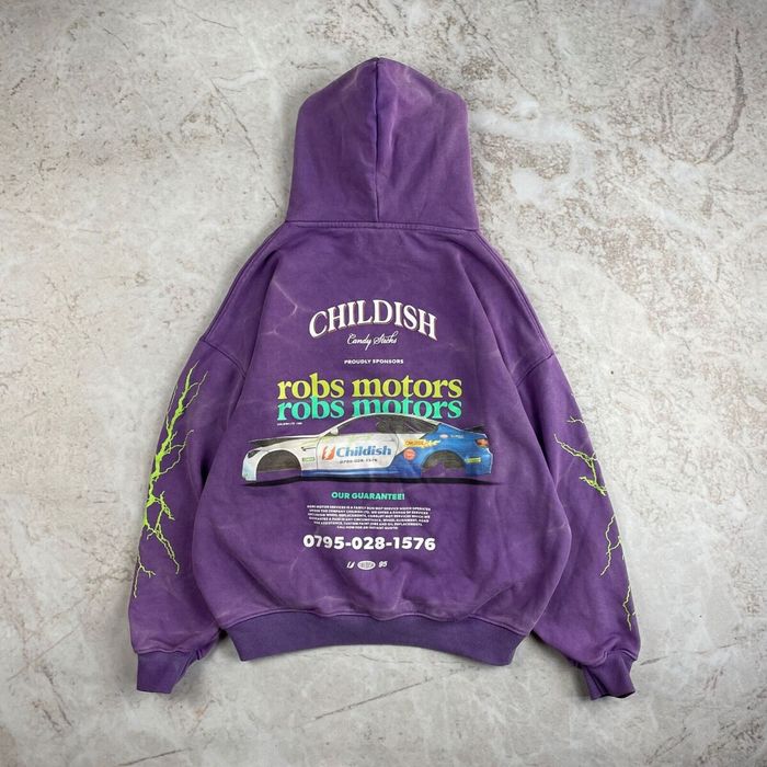 Vintage Childish RC Purple Haze Robs Motors Oversized Car Hoodie Y2K ...