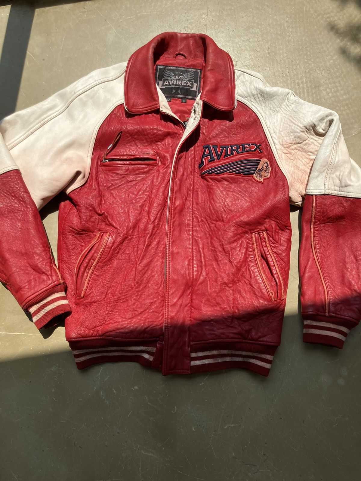 Avirex Avirex 90s jacket hip hop leather jacket rare vintage | Grailed