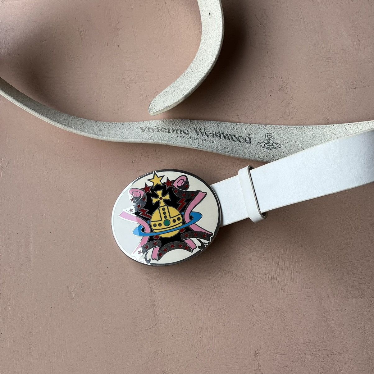 Vintage × Vivienne Westwood RARE Orb crest bucket leather belt | Grailed
