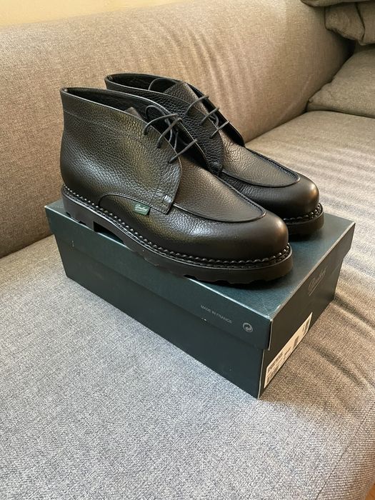 Arpenteur Paraboot Arpenteur Chukka Black Pebbled Leather US 11 | Grailed