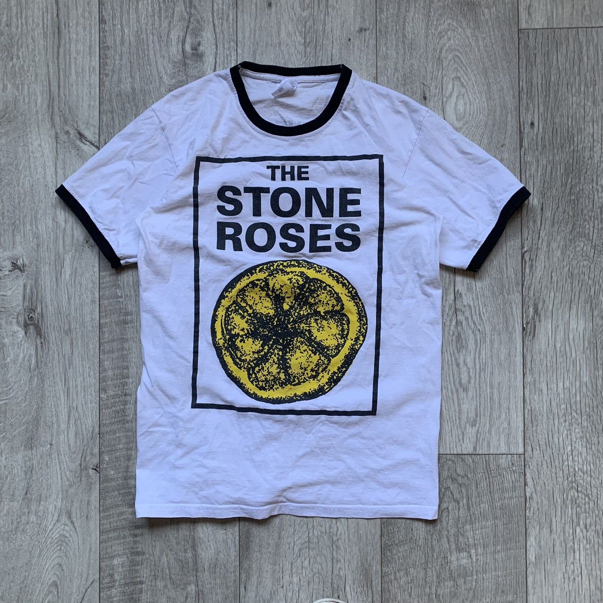 Band Tees × Streetwear THE STONE ROSES LEMON UK TOUR T SHIRT | Grailed