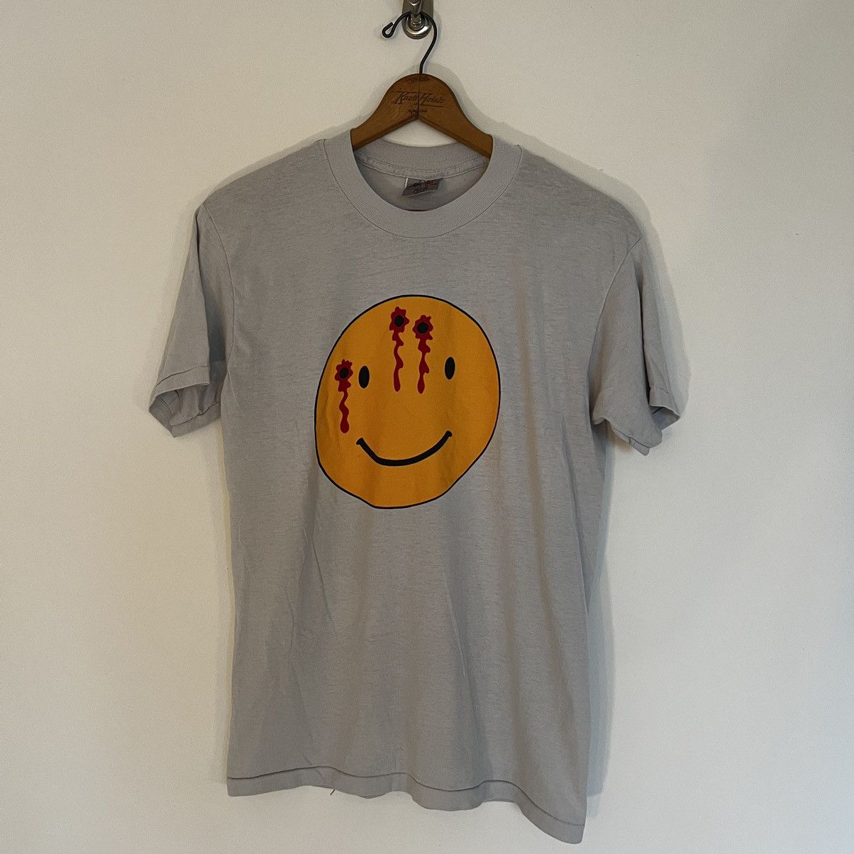 Vintage vintage 80s 90s smiley face bullet graphic grunge nirvana | Grailed