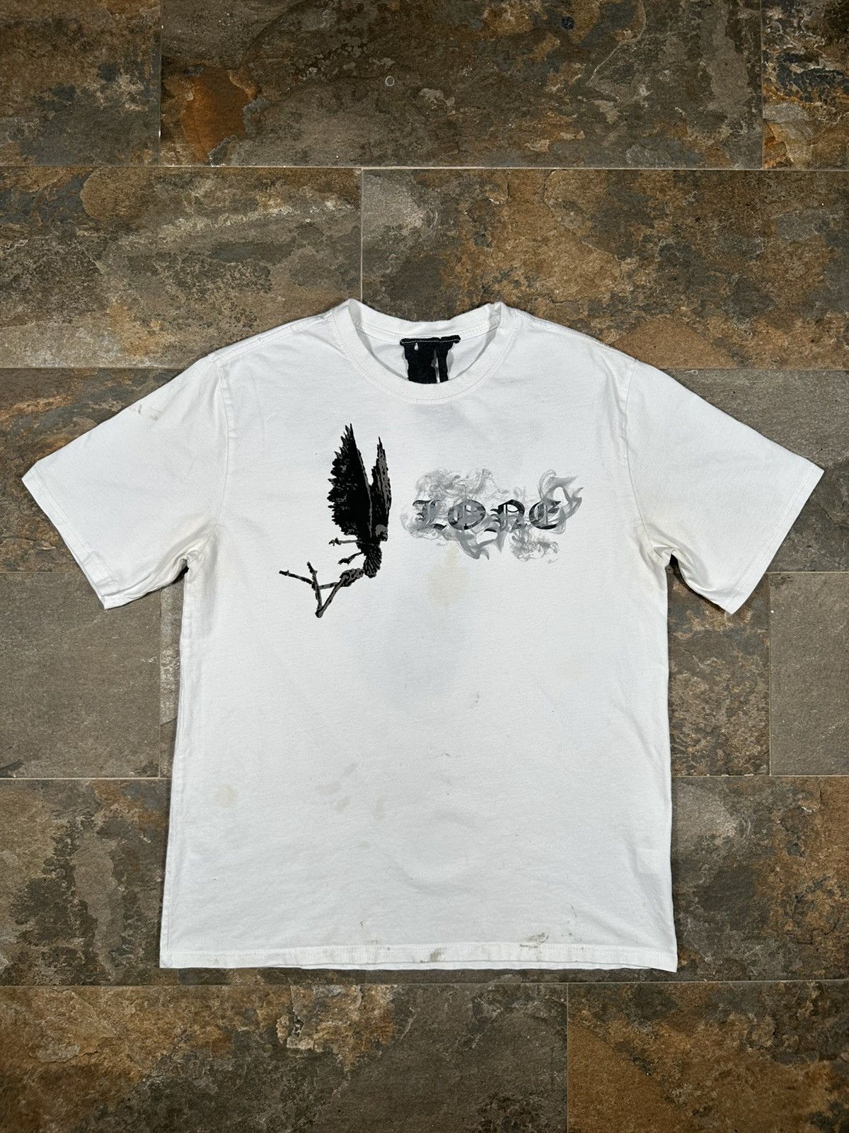 Vlone Vlone No Smoking Angel Skeleton Tee | Grailed