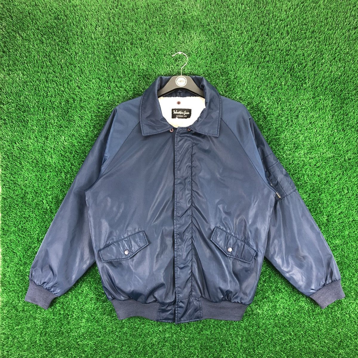 Bomber Jacket × Japanese Brand × Vintage Vintage Bomber Jacket Sherpa ...
