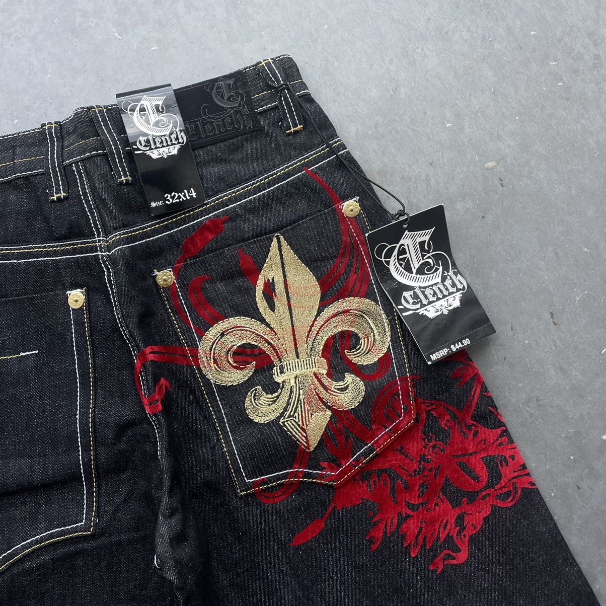 Affliction × JNCO × Vintage Crazy Vintage Y2K Baggy Jorts JNCO Skater ...