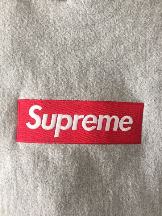 Supreme Grey Box Logo Hoodie | Grailed
