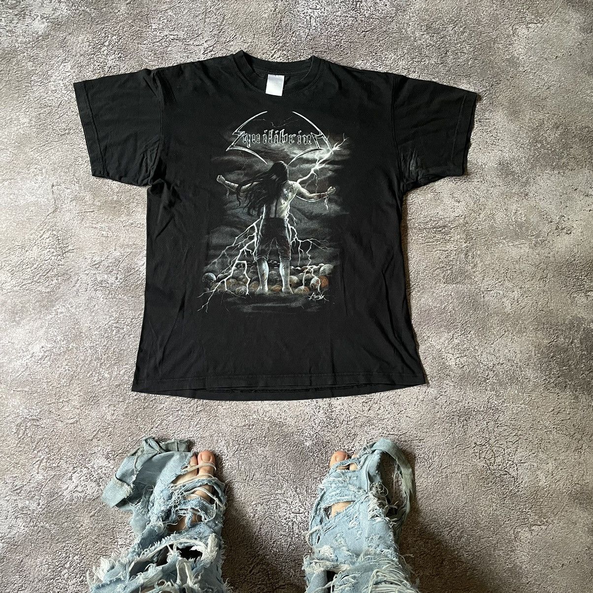 Vintage Vintage Y2K ZEUS JESUS SKULLS Blood DEAD Creepy Horror Tee ...