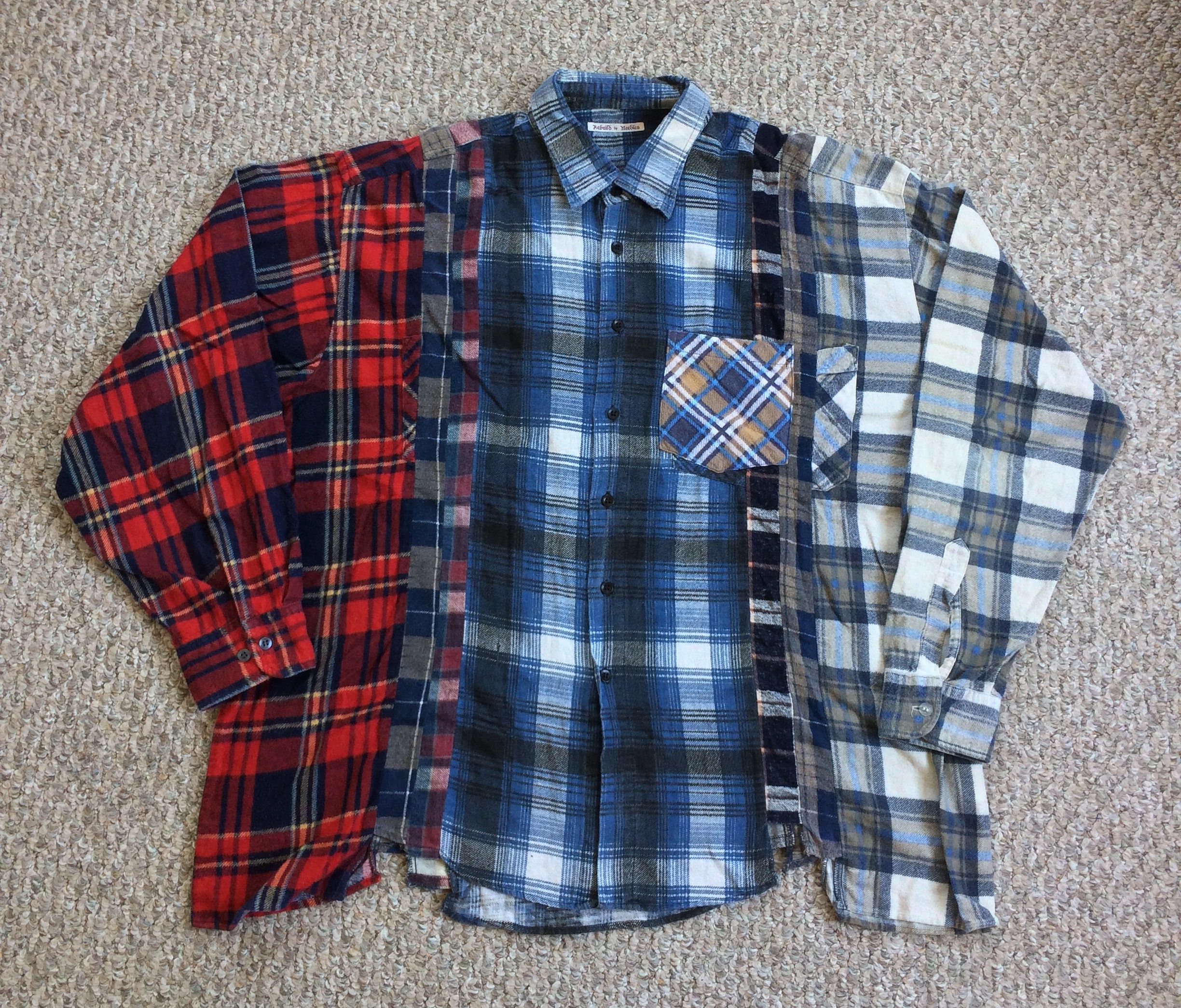 Needles Rebuild by Needles Wide 7 Cut Flannel | Grailed