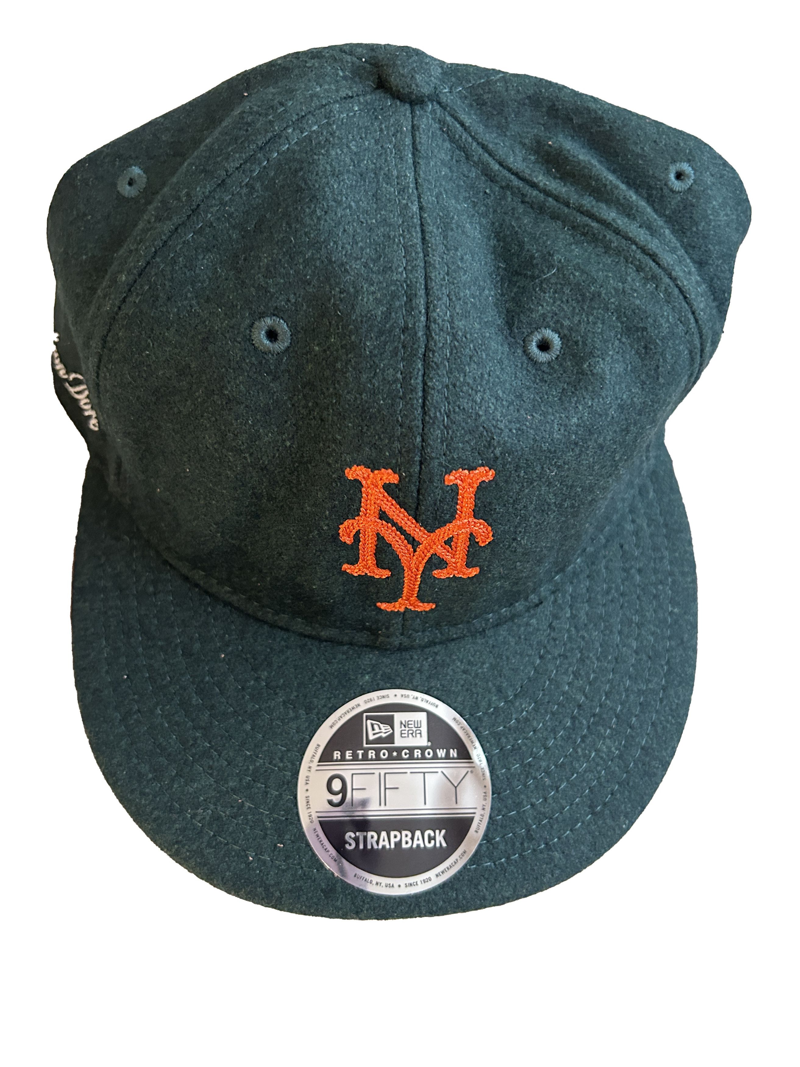 New Era Mets × New Era Green Wool New York Mets Cap ALD Strapback | Grailed