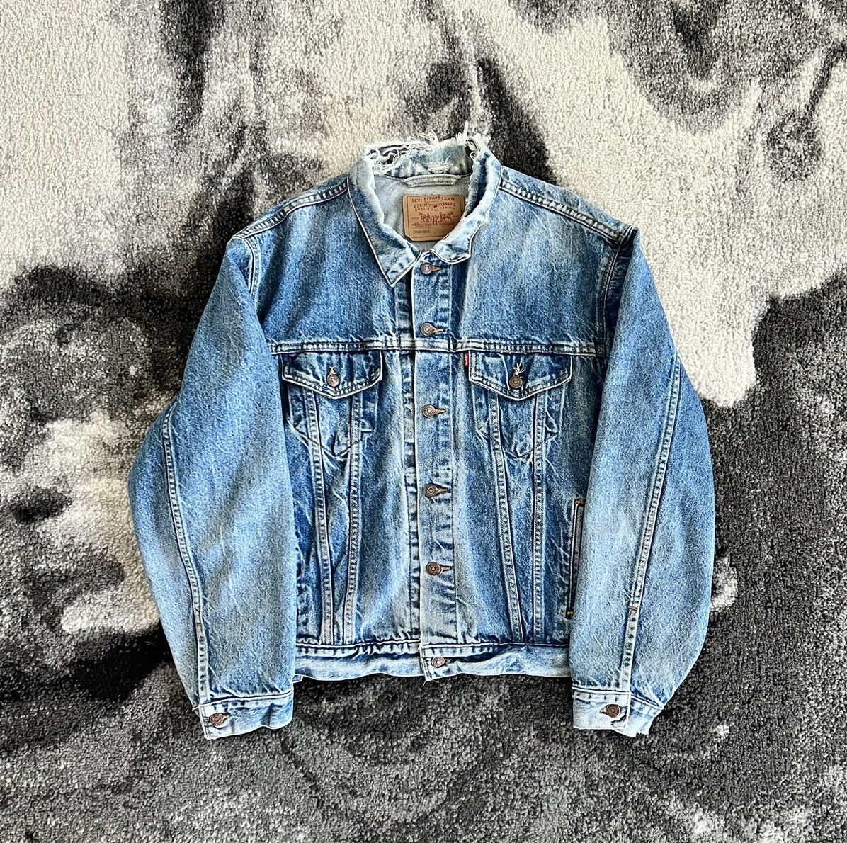 Vintage Vintage 90s Levi’s 506 Distressed Denim Trucker Jacket | Grailed