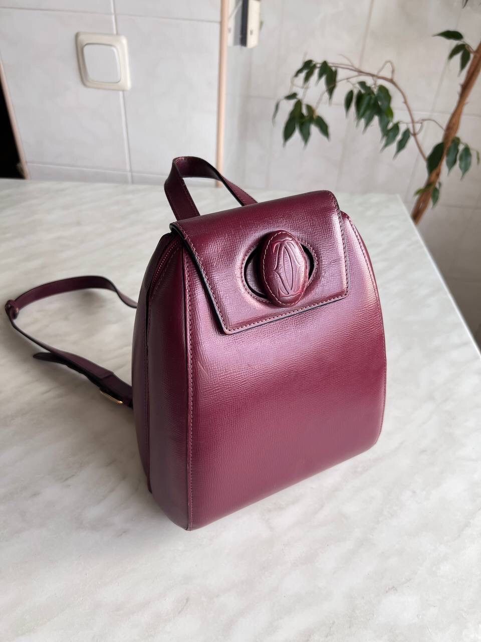 Cartier × Luxury × Vintage 90s Cartier Backpack vintage bag leather ...