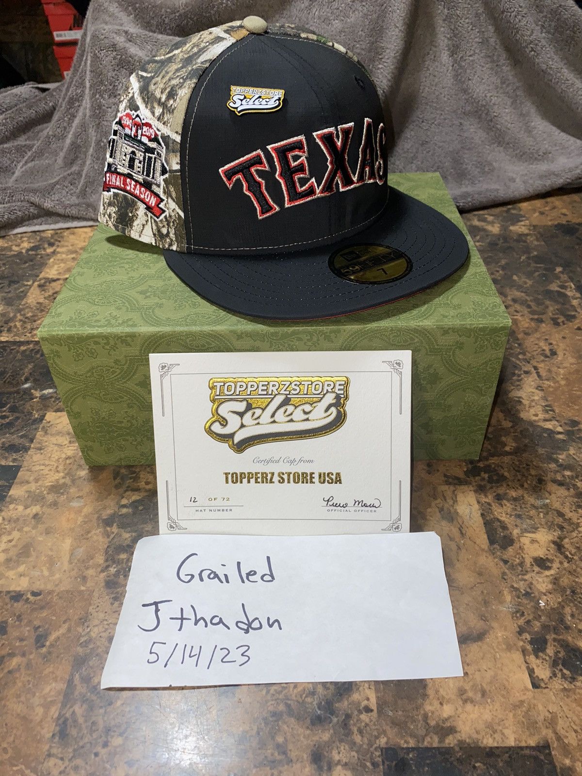 New Era Texas Rangers New Era 59fifty 7 Real Tree Topperz Select | Grailed