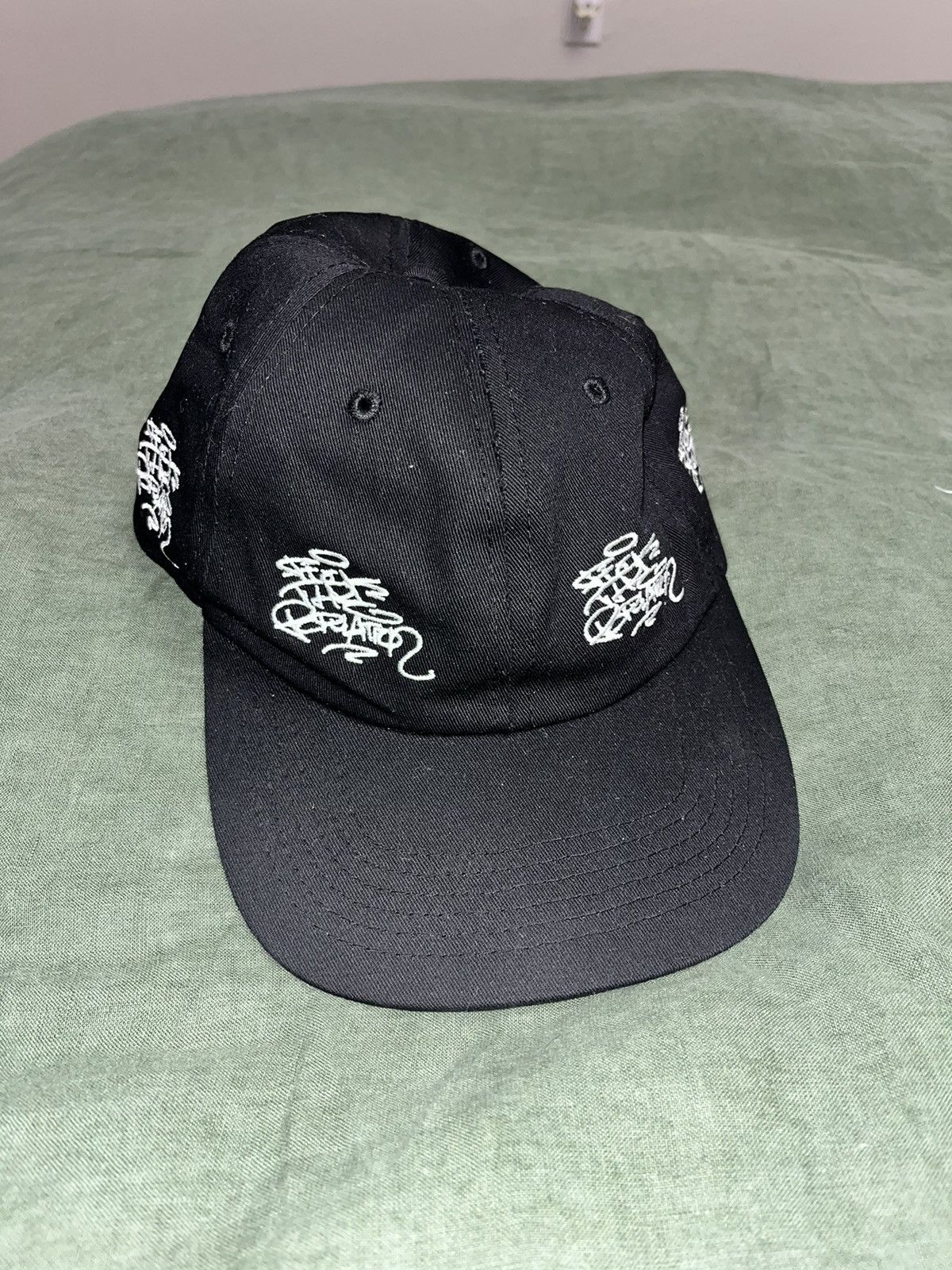 Fuck The Population FTP Graffiti Text 6 Panel Hat-Black | Grailed