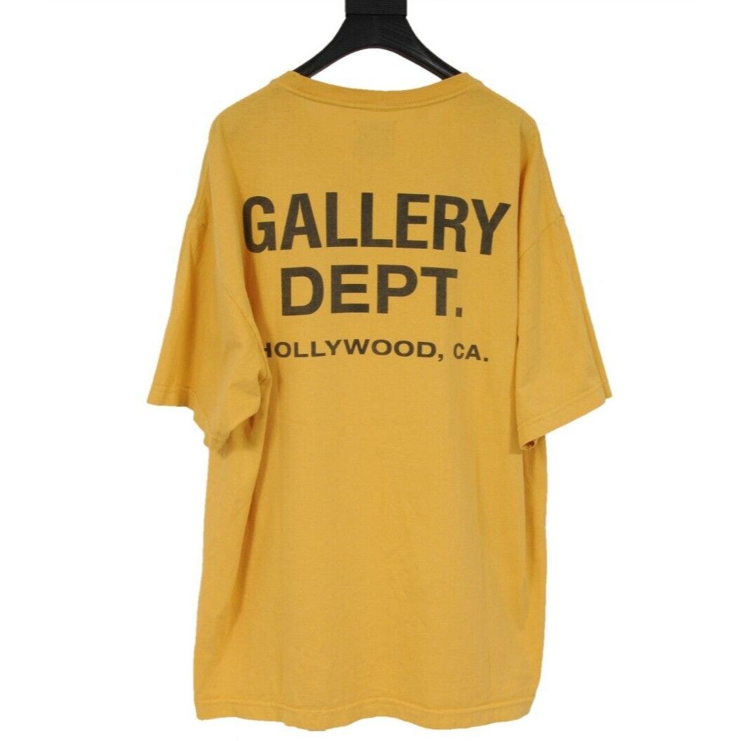 Gallery Dept. Yellow Black Logo Souvenir T Shirt - 01583 | Grailed