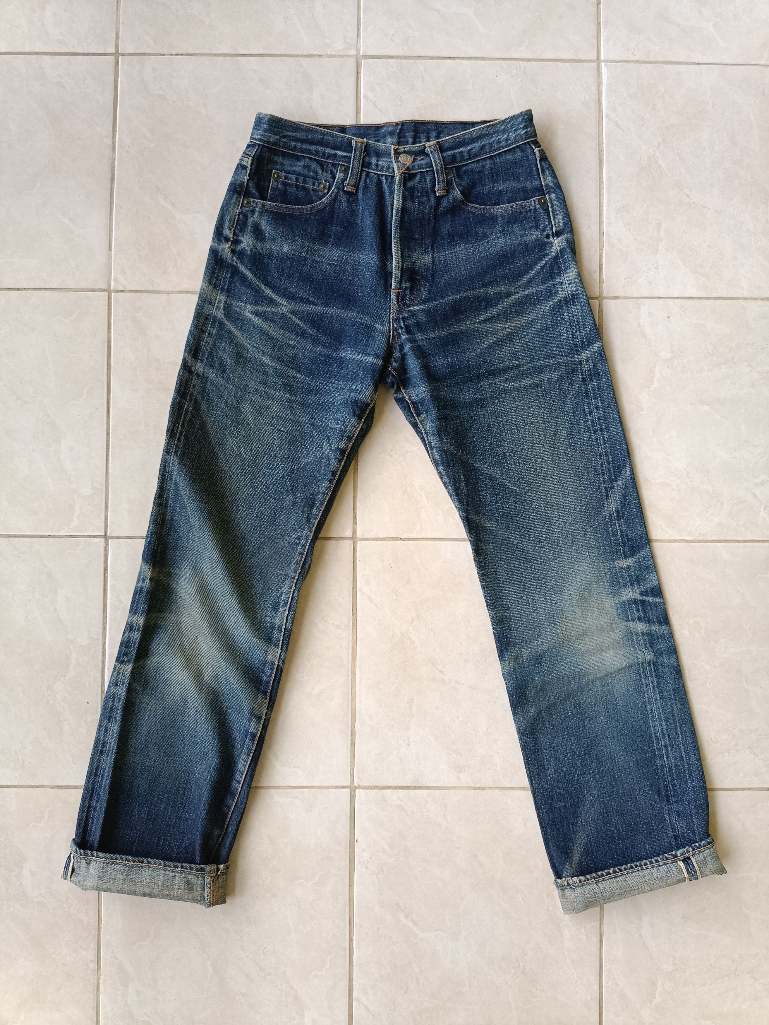 Denime × Distressed Denim × Salvage 💥Offers💥DENIME SELVEDGE DENIM PANTS ...