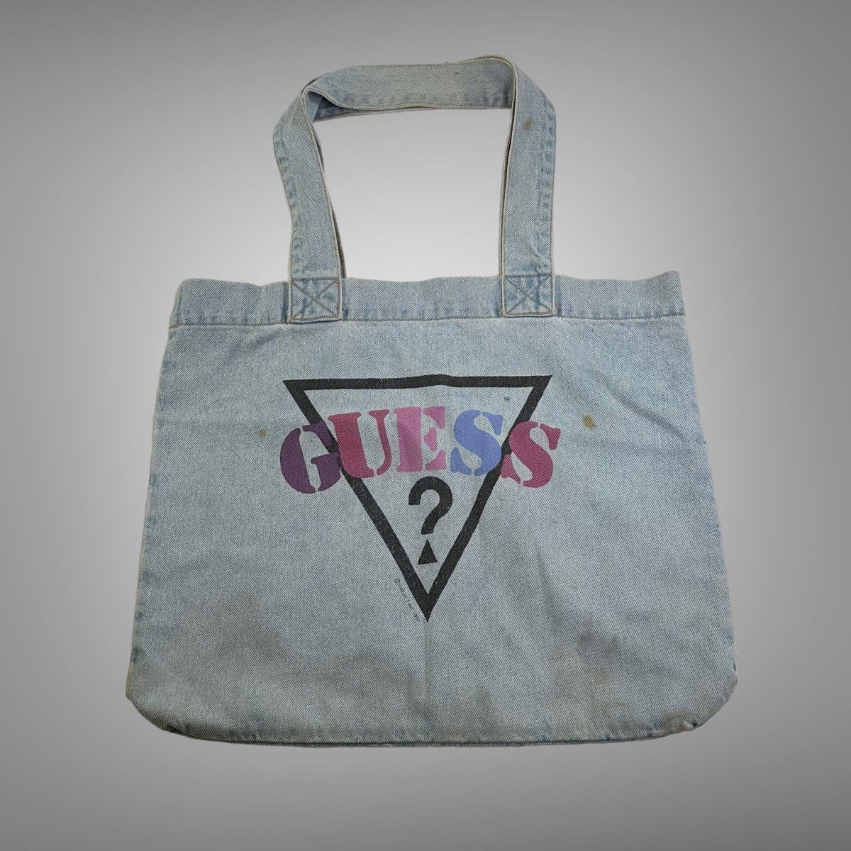 Guess × Streetwear × Vintage Vintage 1980s denim guess tote bag | Grailed